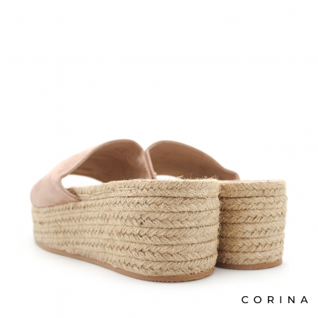 Sandalias Rosas con Plataforma de Esparto | Corina 2024